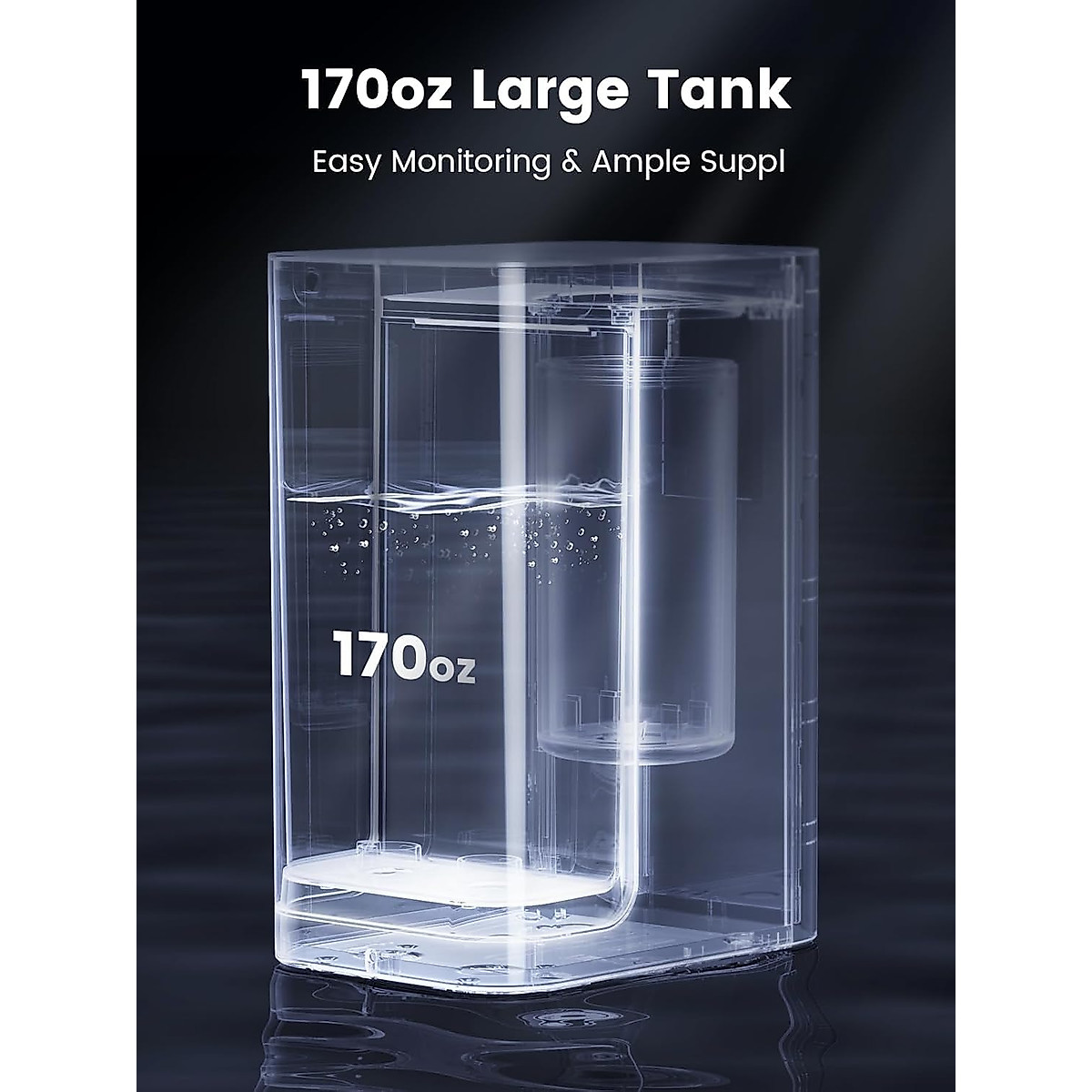 Waterdrop K19-H Countertop Reverse Osmosis System, Instant Hot Water Dispenser, Reverse Osmosis Water Filter Countertop, 3:1 Pure to Drain, 4 Temperature Options, No Installation