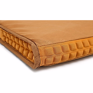 DACHEE Golden Cyan Leaves Pattern 15 inch Waterproof Laptop Shoulder Messenger Bag for 14 Inch to15.6 inch Laptop laptop Case