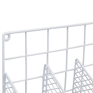 Home Basics Organizer Rust Resistant, Perfect for Food Storage, Silver Foil, Wax Paper, Sandwich Bags, Plastic Wrap-Mounts