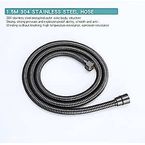 MINJING Bidet Sprayer Faucet Set, Handheld Brushed Gray Cloth Diaper Sprayer, Wall Mounted Brass Bathroom Toilet Bidet Attachment Set for Pet Bath, Personal Hygiene