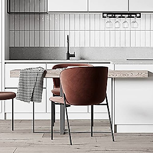 CUKE2BEET Wine Glass Rack Under Shelf, Wine Glasses Holder Under Cabinet Stemware Rack, Wine Glass Hanger Rack Wine Glass Drying Storage Hanger for Cabinet Kitchen Bar