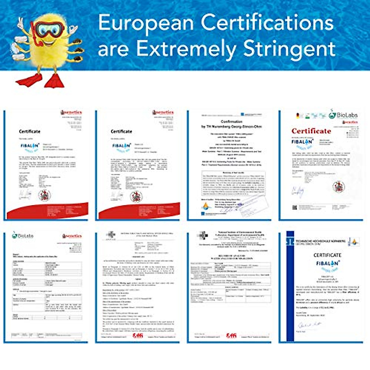 Filter Minion, 2 Pouch FM2P-G Replacement Filter for Hot Tub/Spa & Above Ground Pools, Standard Cartridges 6"-8" Tall, Yellow