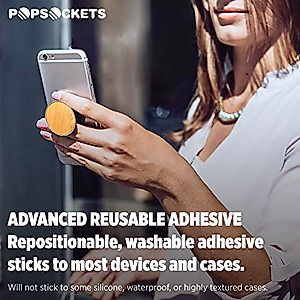 PopSockets: Collapsible Grip & Stand for Phones and Tablets - Bamboo