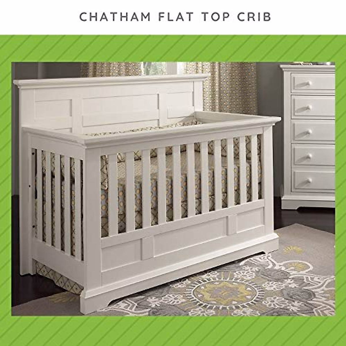 CC KITS Full-Size Conversion Kit Bed Rails for Munire & Echelon Convertible Cribs (White)