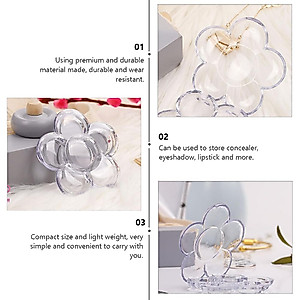 Beaupretty 10PCS Clear Empty Eyeshadow Palette Makeup Organizer Eyeshadow Storage Box Case Lipstick Pigment Palette Tray