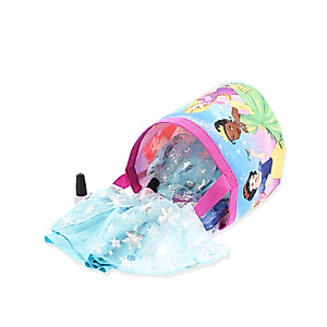 Disney Princess Girls Collapsible Nylon Gift Basket Bucket Tote Bag (One Size, Pink)