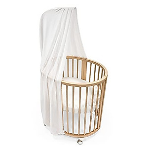 Stokke Sleepi Canopy, White - Create a Cozy, Calm Environment for Baby - Easy to Assemble - Lightweight Fabric - Compatible with Sleepi Mini & Crib/Bed