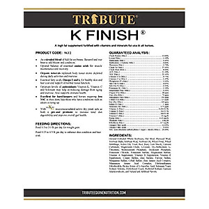TRIBUTE Kalmbach Feeds K Finish for Horse, 40 lb