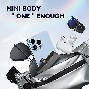 TCNOLL Mini Portable Charger 4800mAh Small Power Bank Battery Charger Fast Charging 15W Ultra-Compact Lightning Output External Battery Pack for iPhone 14 Pro Max 13 12 11 8 7 6s iPad 2024