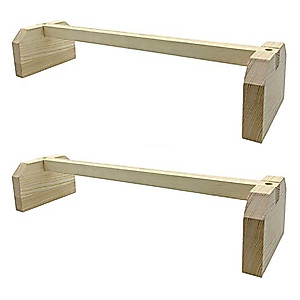 POPETPOP 2pcs Chicken Perch Wooden Roosting Bar for Coop and Brooder Bird Perch for Large Bird Baby Chicks Pollos Gallinas Polluelos Parrots