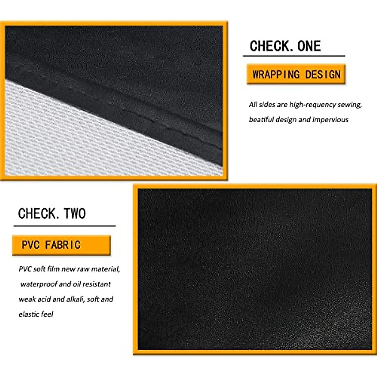 Homsolver Waterproof Apron,35" Heavy Duty Rubber Vinyl Dishwashing Apron,Lab Industrial Chemical Butcher Apron,Dish Apron