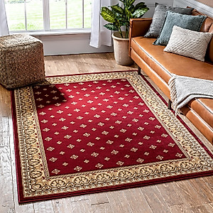 Well Woven Barclay Hudson Terrace Red Traditional Area Rug 5'3" X 7'3"