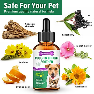 Dog Cough Treatment, Dog Allergy Relief Supplement for Suppress Allergy, Dry, Wet & Barky Cough for Dogs