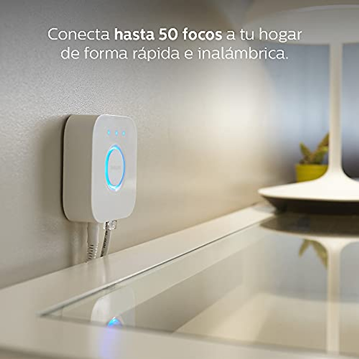 Philips Hue 2-Pack White A19 Dimmable Smart Bulb Starter Kit with Hub (Voice Compatible with Amazon Alexa, Apple Homekit and Google Home), 9.5W