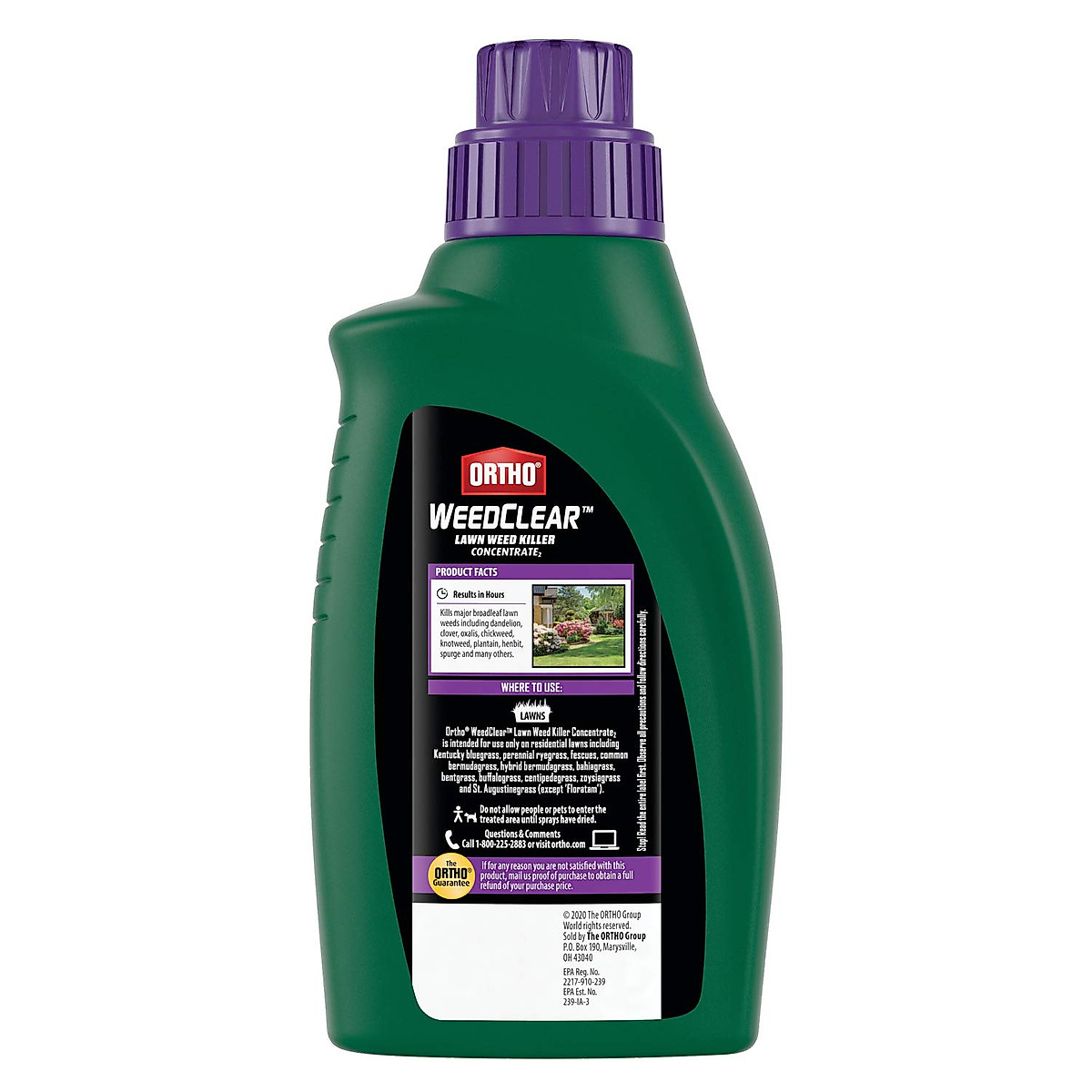 Ortho WeedClear Lawn Weed Killer Concentrate2, Kills Dollarweed, Dandelion, and Clover, 32 fl. oz.