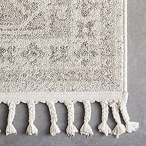 Well Woven Loop-De-Loop Carina Tribal Medallion Beige Kilim-Style 7'10" x 10'6" Area Rug