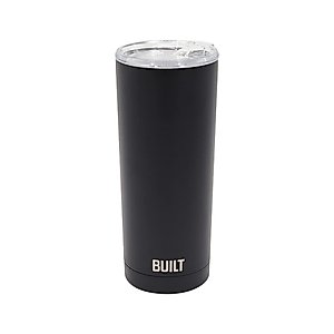 Built 20oz Water Tumbler - Stainless Steel Vacuum Insulated Tumbler with Lid, Double Wall Travel Tumbler - Durable, Reusable & Sustainable Steel Cup To Go Travel Coffee Mug (Purple)