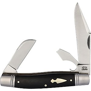 Rough Ryder Common Stock D2 Black Micarta RRR008