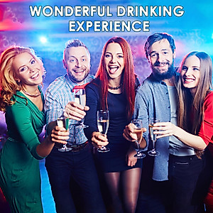 eventpartener Plastic Champagne Flutes, 16 PCS Hard Disposable Unbreakable 5 Oz Champagne Glasses, Shatterproof Toasting Glasses, Ideal for Home Daily Life Wedding Toasting Drinking, Party Supplies