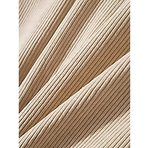 ZAFUL Pocket Patch Solid Color Corduroy Shirt Coffee M