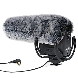 YOUSHARES Videomic Pro Mic Deadcat Wind Shield & Foam windscreen, Foam & Furry Wind Muff for Videomic Pro Camera Microphone (2 Pack)