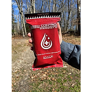 SMD Trauma Kit Feat: 3 Tourniquets 3 Bandages 3 Gauze 3 Emergency Blankets Shears Gloves Easy Instruction Card