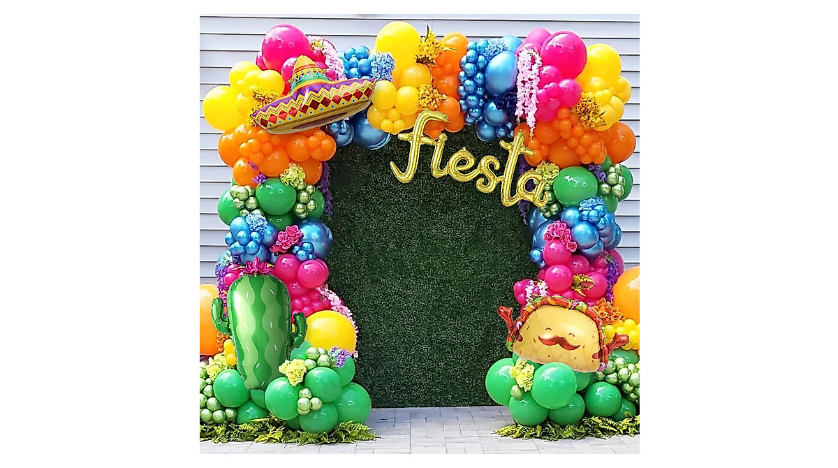 Cinco de Mayo Balloon Arch Kit | Colorful Fiesta Decorations