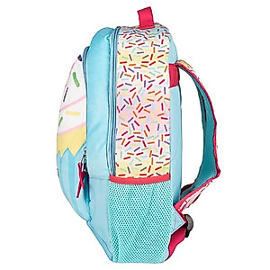 CLUB LIBBY LU Cupcake Backpack for Girls with Soft Plush Front Pocket, 16 inch Squish Buddies