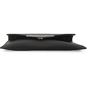 Dexmay Women Envelope Clutch Handbag Medium Saffiano Leather Foldover Clutch Purse Black