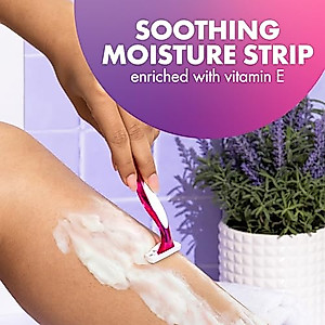 BIC Soleil Twilight Disposable Razor, Women, 4-Count (Pack of 6)