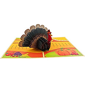 Thanksgiving Cards,3D Pop Up Thanksgiving Greeting Cards best Happy thanksgiving cards for kids with Envelope 1 Pack