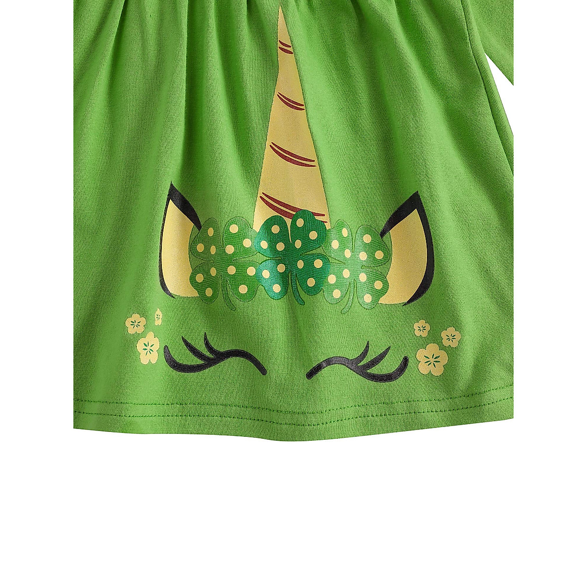 Kids Toddler Baby Girl St Patrick 's Day Clothes Set Clover Unicorn Sweatshirt T-Shirt Tops with Pants 2Pcs Spring Outfit (Unicorn and Clover, 4-5 Years) …