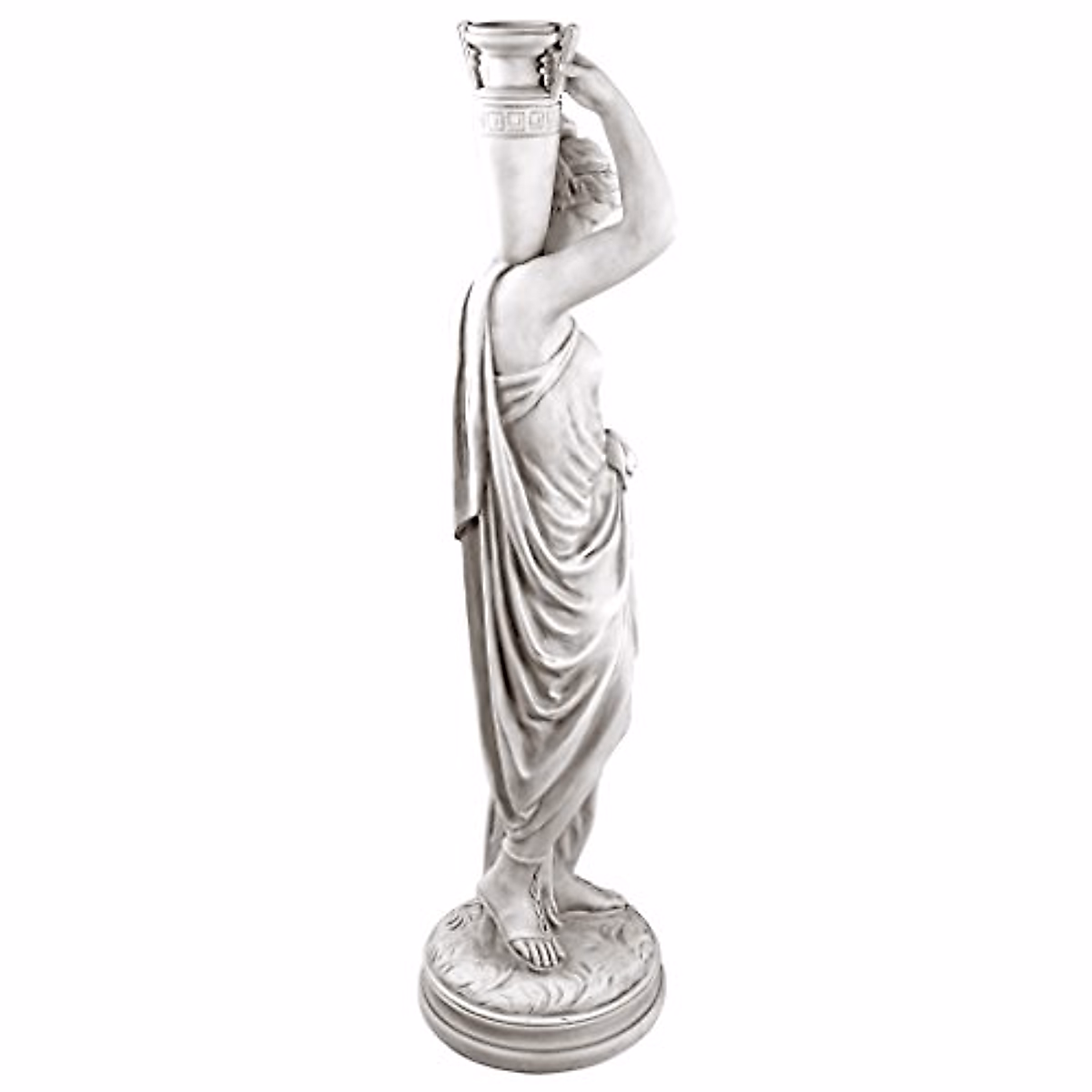 Design Toscano KY799519 Dione The Divine Water Goddess Greek Garden Statue, 39 Inch, Grande, Antique Stone