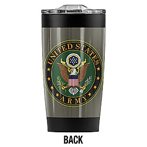 U.S. Army United States Army Eagle Logo Stainless Steel Tumbler 20 oz Coffee Travel Mug/Cup, Vacuum Insulated & Double Wall with Leakproof Sliding Lid | Great for Hot Drinks and Cold Beverages