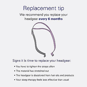 ResMed AirFit P10 Headgear - Preserves Minimal Facial Contact (with Clip) - Pink