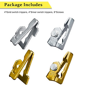 Time Switch Replacement Trippers Kit | Compatible with Intermatic 156T1978A, for T100 Series Timer Parts, Pool Timer On Off Clips(4 ON / 4 Off / 8 Screws)