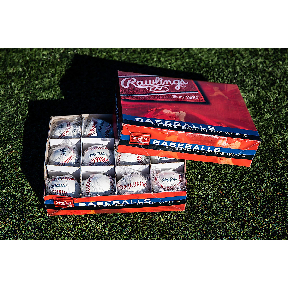 Rawlings | NFHS NOCSAE High School Game Baseballs | R100-H2 | Game/Practice Use | 12 Count