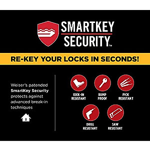 Weiser (by Kwikset) Premis Electronic Touchscreen SmartKey Deadbolt Lock, Works with Apple® HomeKit, Siri Voice Control, & Apple TV. Satin Nickel, 9GED22000-001-US15