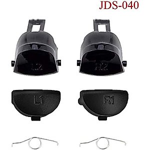 Full Set Buttons L1 R1 L2 R2 Trigger Buttons with Springs Screwdriver Replacement for Sony PS4 Pro JDS040 JDM-040 Game Controller