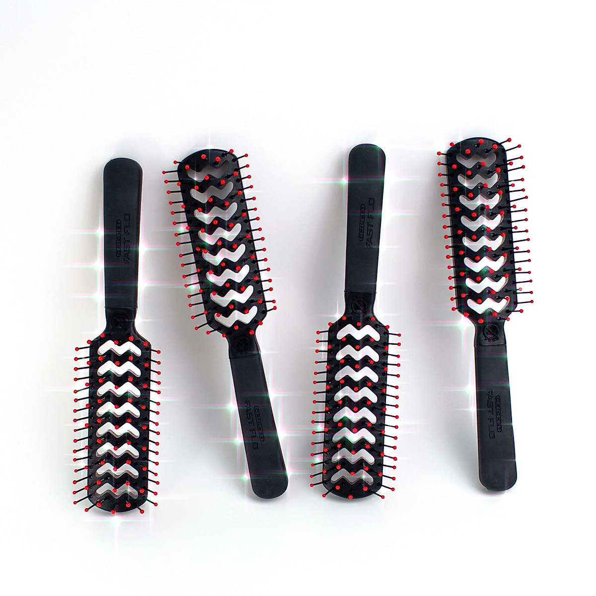 Cricket Static Free Fast Flo Vent Hair Brush - Quick Blow Drying, Easy Styling, and Tangle-Free Detangling for All Hair Types, Long, Short, Thick, Thin, Curly, Straight, and Wavy