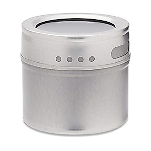 Juvale Set of 20 Magnetic Spice Containers Storage Tins with Clear Sift and Pour Lids, 94 Labels, 3.4 oz Metal Seasoning Jars for Refrigerator