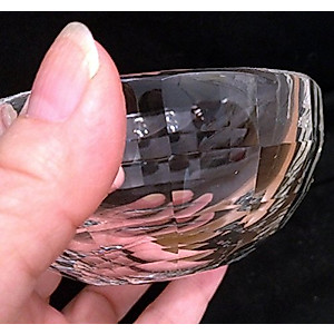Amlong Crystal Clear Faceted Crystal Mini Bowl 3 Inch