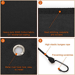 Coitak Air Conditioner Cover for Outside Units, Winter AC Defender, Heavy Duty Top Air Conditioner Cover (28 x 28 inch)