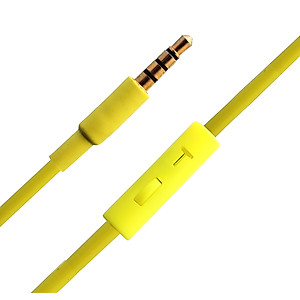 Connectland Over Ear 3.5mm Wired Headphone, Microphone Lightweight Adjustable Headband For Kids,Teens,Adults. iPhone iPad Tablet, Yellow CL-AUD63033