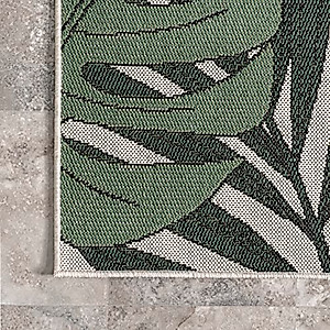 nuLOOM Rasia Tropical Palm Indoor/Outdoor Area Rug, 5' x 8', Green