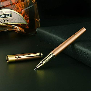 1314 Free Engraving pen Personalized custom pens Roller Ballpen, rose gold Ballpoint pen, Ball pen, Medium Refill Pen Black Ink, Custom Gifts for Men, Women, Classy Gift Box (rose gold Style 1)