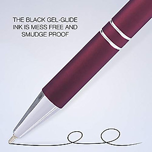 Custom Laser-Engraved Metal Ballpoint Gel Ink Pens - Free Personalization - Great for Birthdays, Anniversaries, Graduations, Holidays, and Thank You Gifts