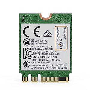 WAVLINK AX3000 6 M.2 WiFi Card,Bluetooth 5.2 NGFF Adapter, Dual-Band (2.4/5Ghz) M2 Wireless Network Card Adapter with OFDMA, MU-MIMO, WPA3, Ultra-Low Latency, Supports Windows 11, 10 (64bit)