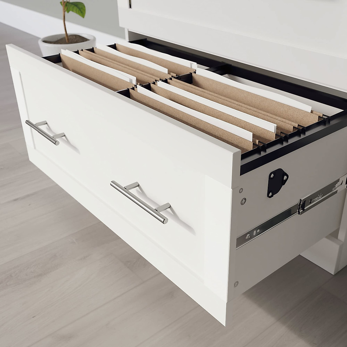 Realspace® 29-7/16"W x 18-1/2"D Lateral 2-Drawer File Cabinet, White