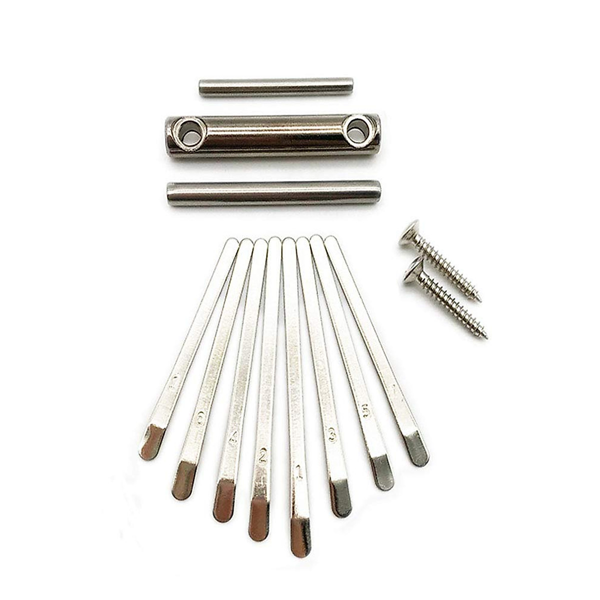 Jiayouy Kalimba Thumb Piano 8 Keys Bridge Saddle Hardware Pack for Kalimba Thumb Piano DIY Replacement Part Accessory